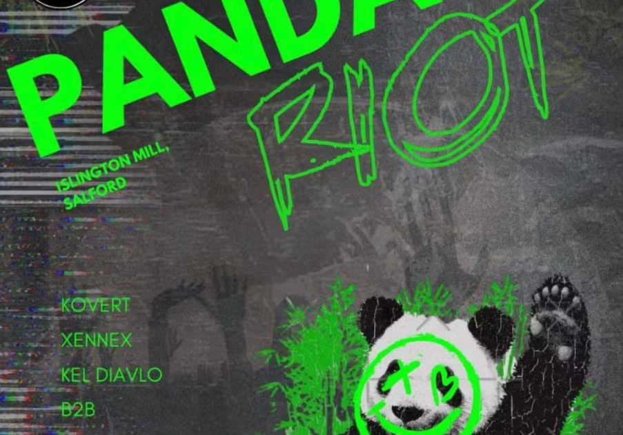 Panda Riot: Warehouse Rave at Islington Mill, Manchester
