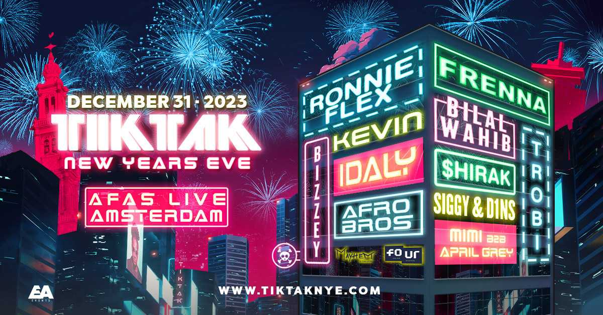 Tiktak New Years Eve Amsterdam At Afas Live Amsterdam