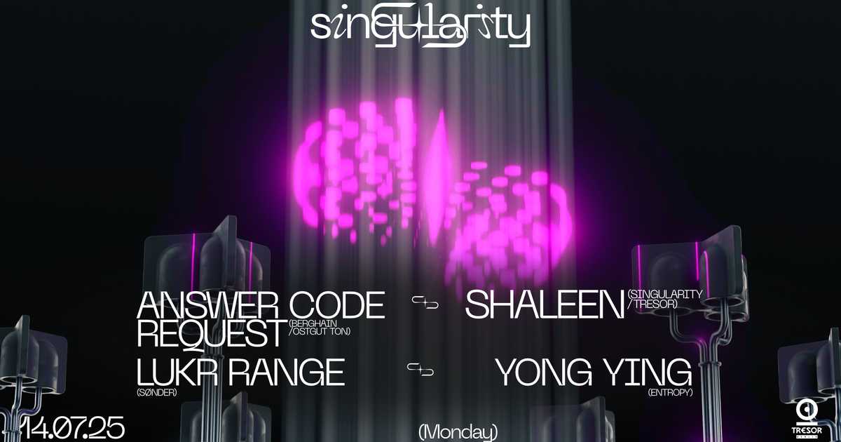 SINGULARITY at Tresor / Globus, Berlin