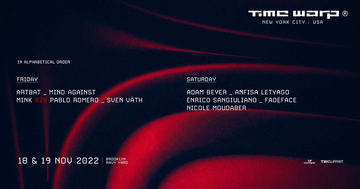 Time Warp USA at TBA - Brooklyn Navy Yard, New York City