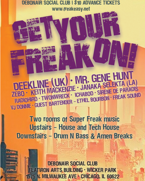 Freakeasy presents GET YOUR FREAK ON feat. Deekline en Debonair Social ...