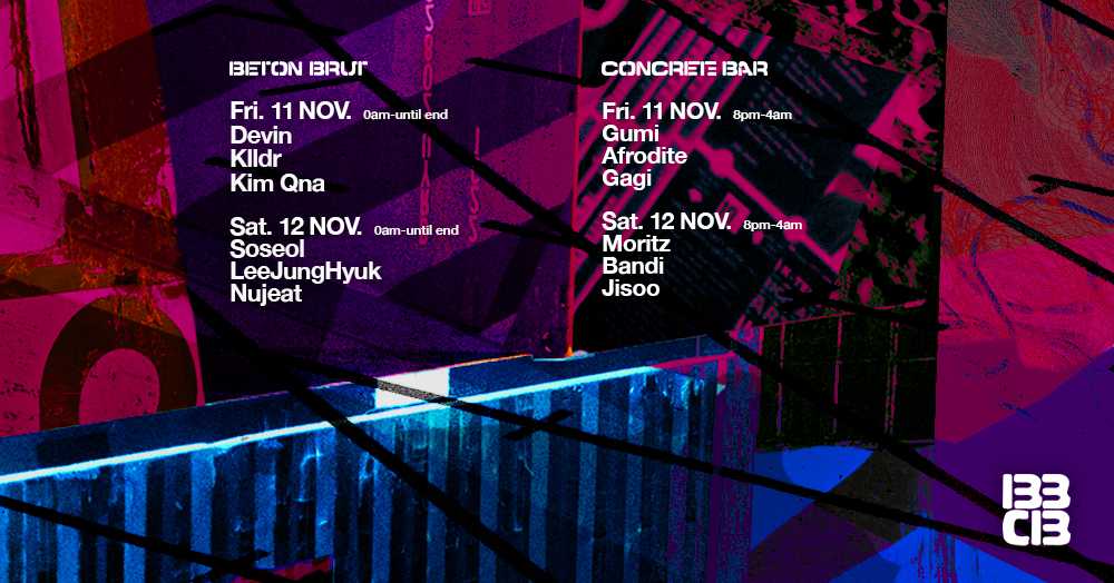 BBCB: Sat 12th Nov at BBCB: Beton Brut+Concrete Bar, Seoul