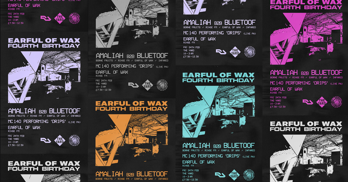 Earful of Wax 4th Birthday w/ Amaliah B2B Bluetoof, 140 (Live PA) at ...