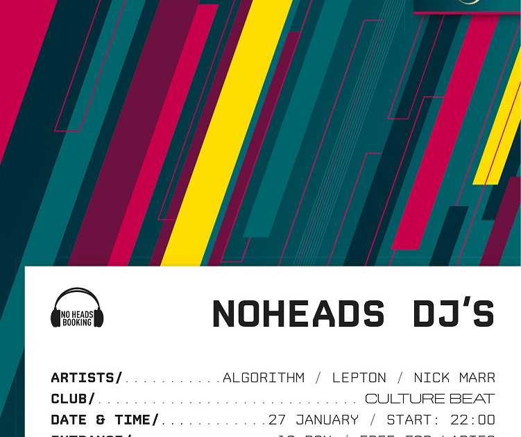 Noheads Dj'S: Algorithm, Lepton, Nick Marr em Culture Beat, Sofia