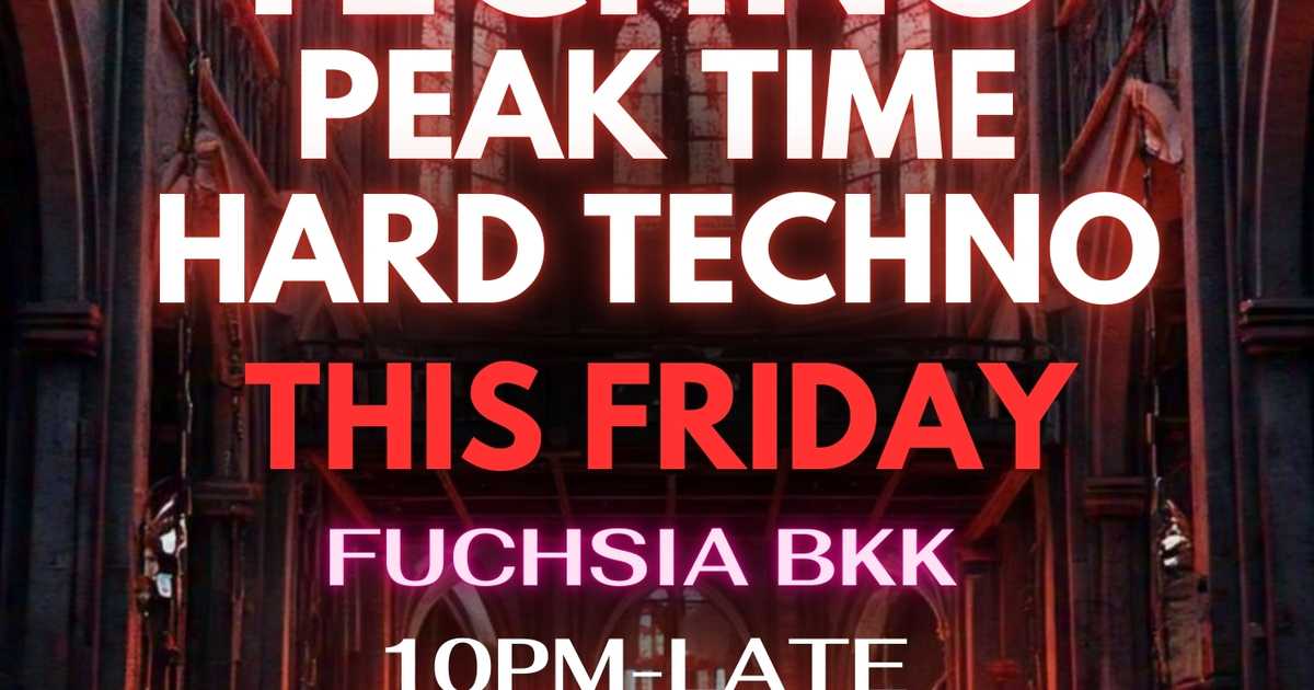 INAKOMA Techno - Peak time - Hard techno 14th March at TBA - Fuchsia ...
