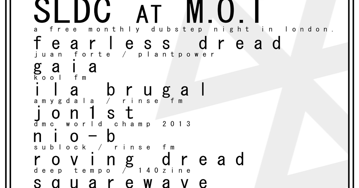 NLDC: SLDC @ M.O.T at M.O.T, London