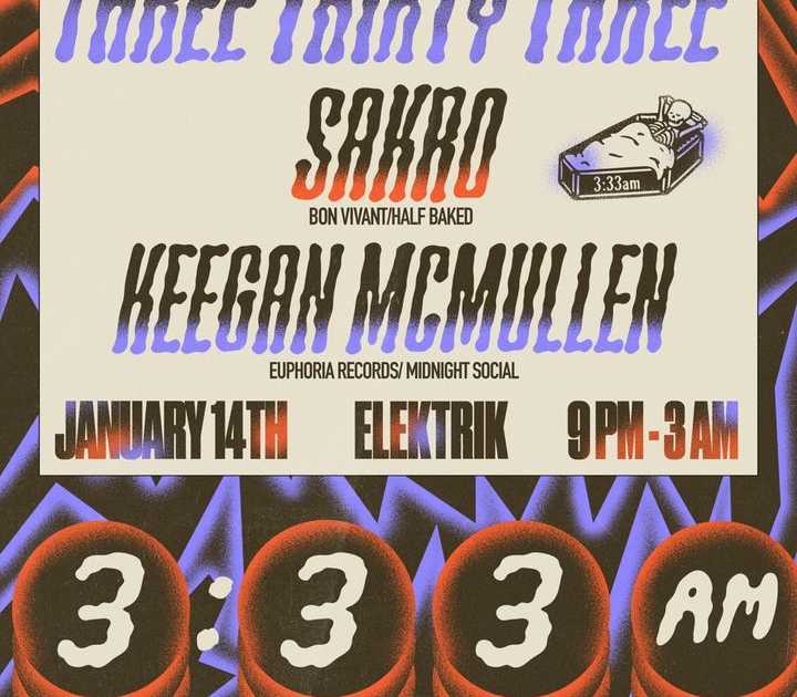 Elektrik & Three Thirty Three Pres. Sakro at Elektrik, Mexico