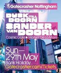 Sander Van Doorn presents… Dusk Till Doorn en Gatecrasher Nottingham ...