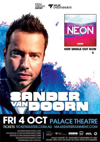 Sander van Doorn em Palace Theatre, Melbourne