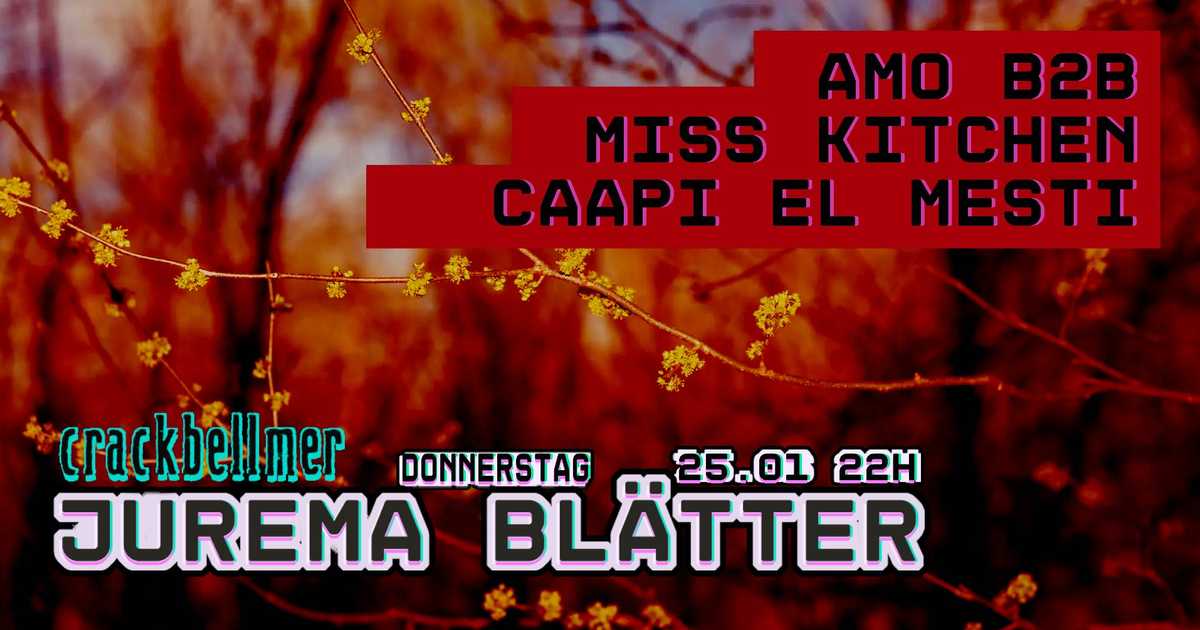 Jurema Blätter with Amo, Miss Kitchen and Caapi El Mesti at Crack ...