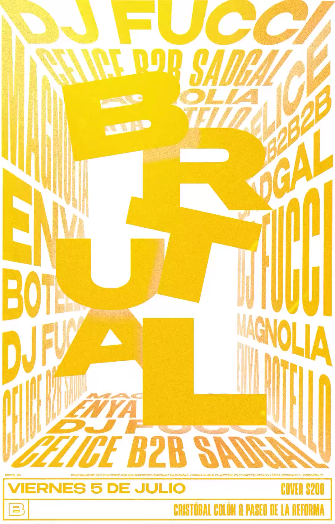 Dj Fucci + CELICE b2b sadgal + MAGNOLIA + Enya Botello at Brutal Mx ...