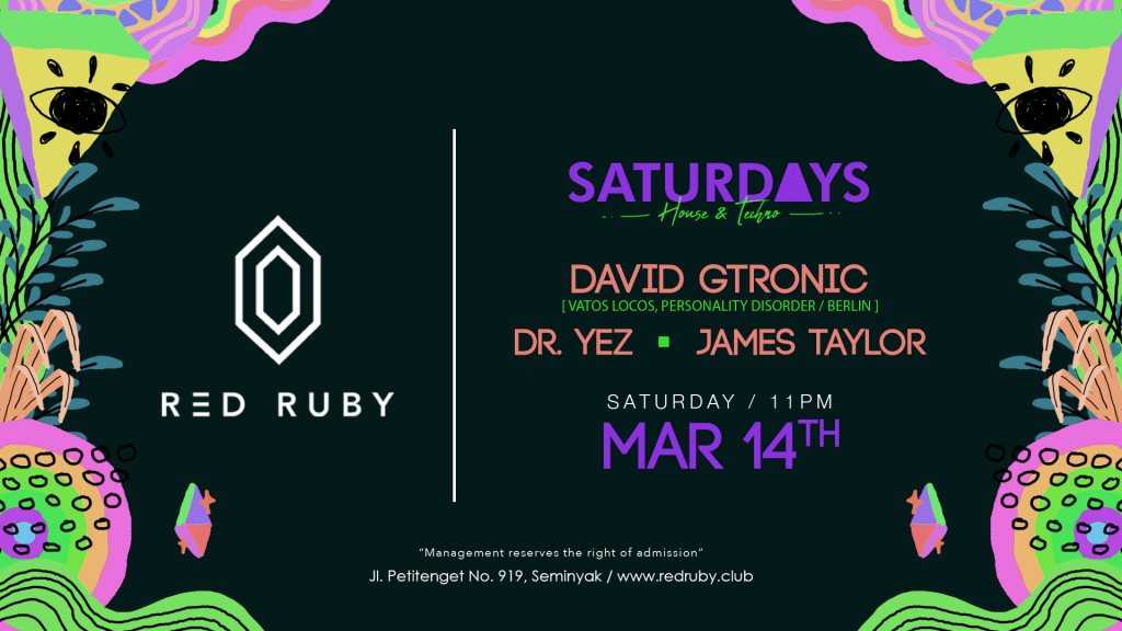 Red Ruby Saturday at Red Ruby, Bali