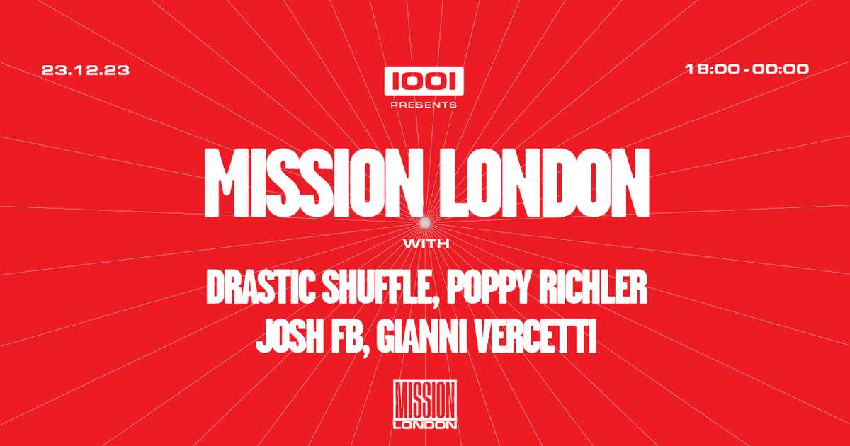 1001 x Mission London at Cafe 1001, London · Tickets