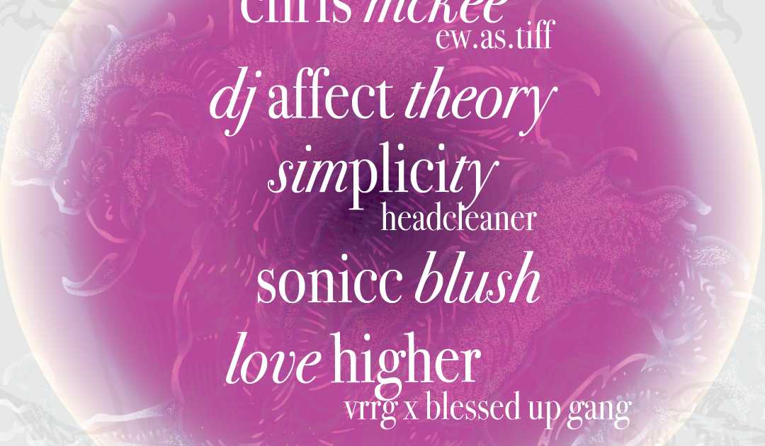 Errant Forms: Chris McKee, dj affect theory, Simplicity, Sonicc Blush ...