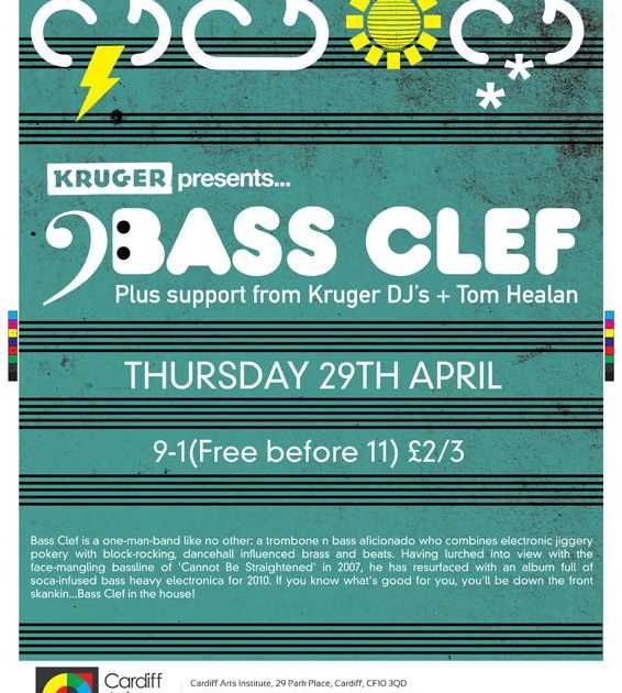 Bass Clef Live bei Cardiff Arts Institute, Cardiff
