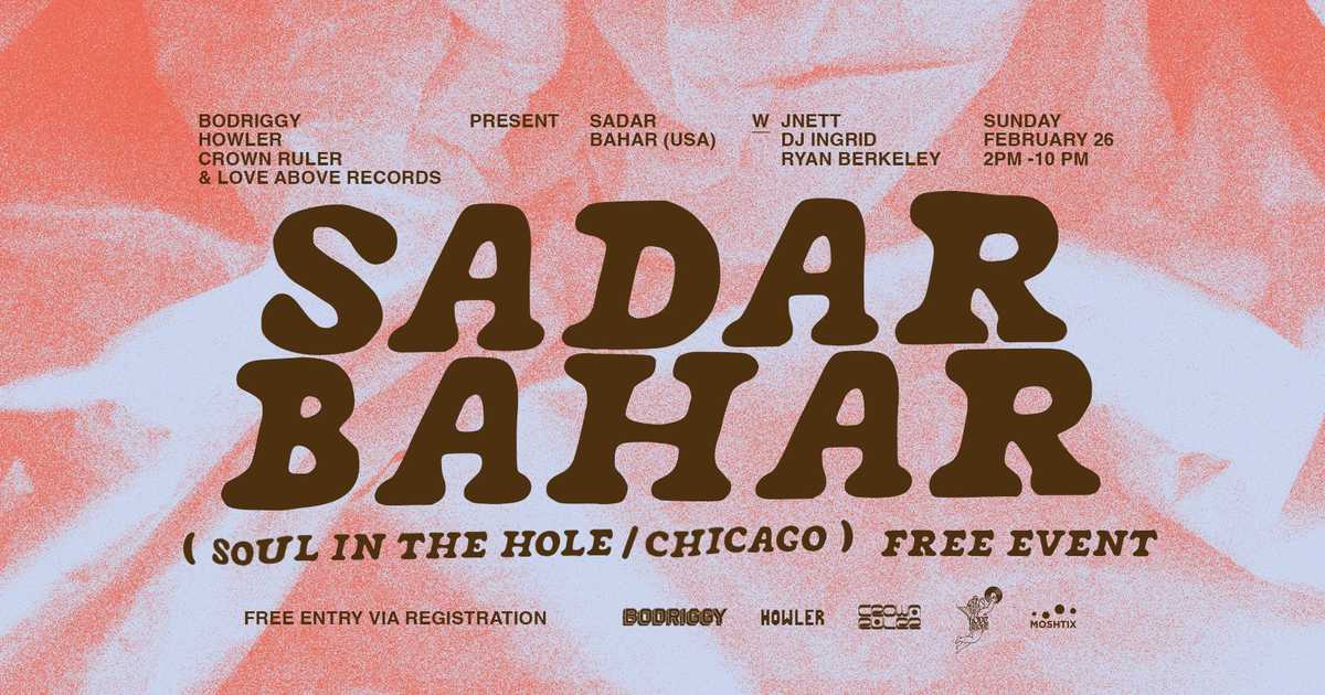 SADAR BAHAR (Soul In The Hole / Chicago) at Howler, Melbourne