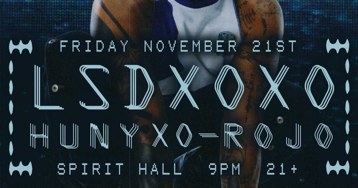 Spirit presents: LSDXOXO at Spirit, Pittsburgh