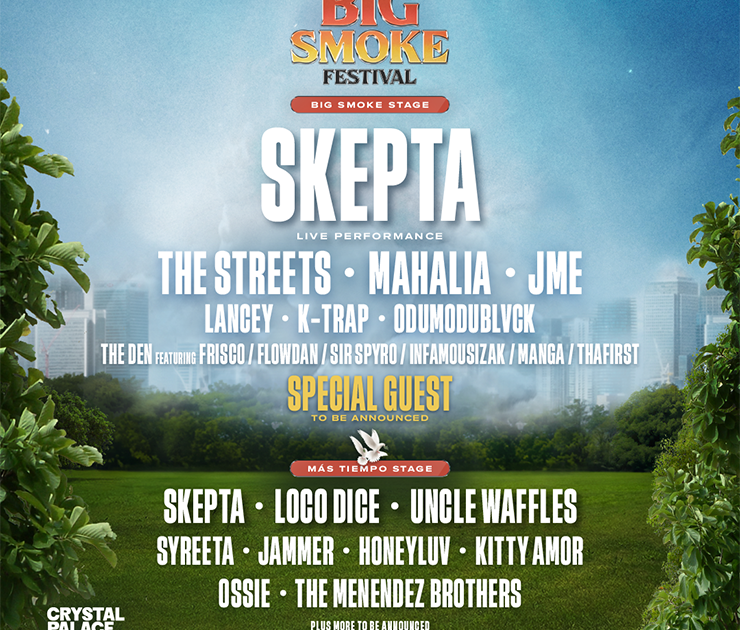 Skepta and Festival Republic present Big Smoke Festival at Crystal ...