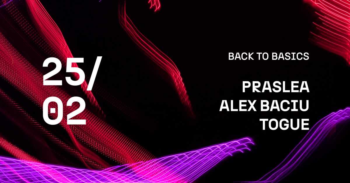 Zero11 pres. Back To Basics with Praslea - Alex Baciu - Togue at Club Zero11, Central