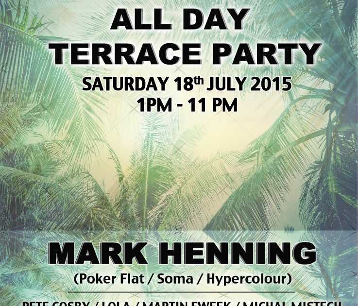 Solu All Day Terrace Party with Mark Henning at Egg London, London