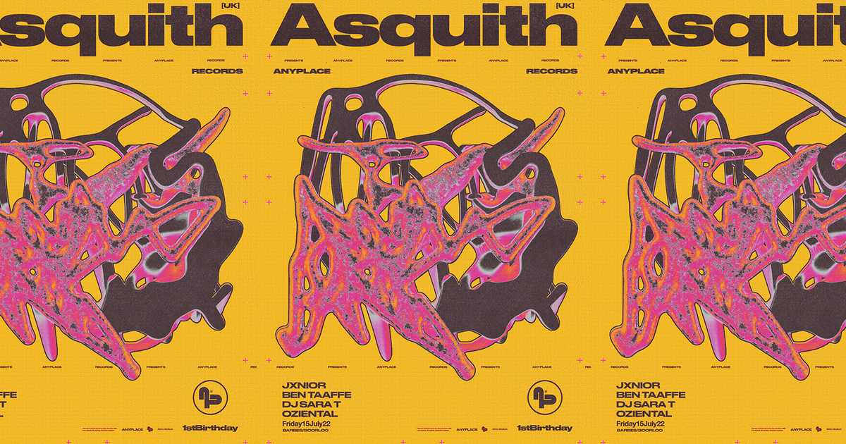 Anyplace Records presents Asquith [UK] at Barbes, Perth