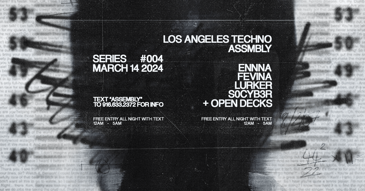 SXTCY presents ASSMBLY at TBA, Los Angeles