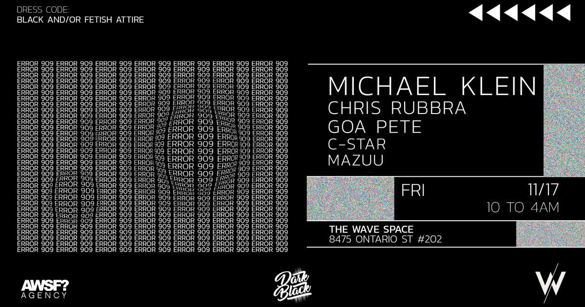 ERROR 909 at Wave Space, Vancouver