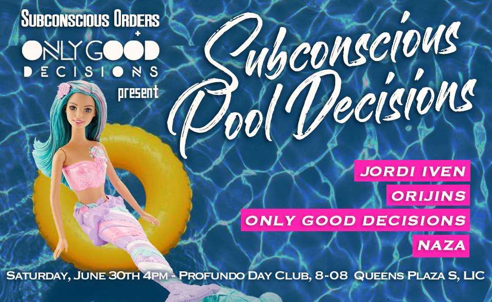 Subconscious Pool Decisions - Grand Pool Party bij Profundo Day Club ...