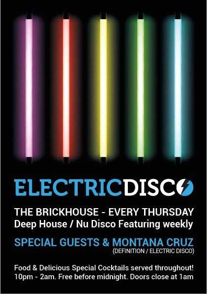 Electric Disco presents Deep Ibiza Love with Steve Mac & Montana Cruz bij The Brickhouse, London