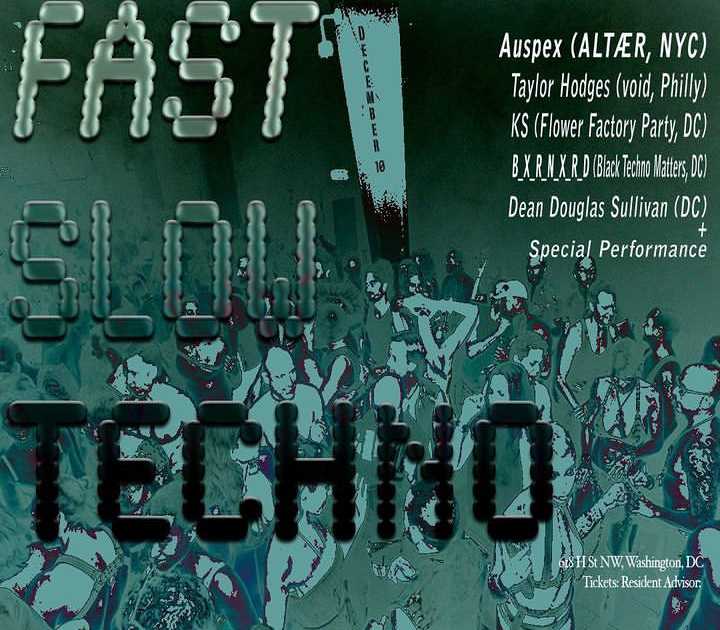 FAST SLOW TECHNO at 618 Cocktail and Whiskey Lounge, Washington DC
