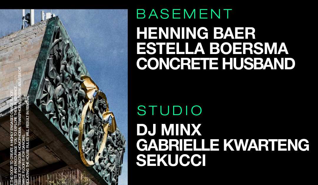 Henning Baer / Estella Boersma / Concrete Husband / DJ Minx / Gabrielle ...