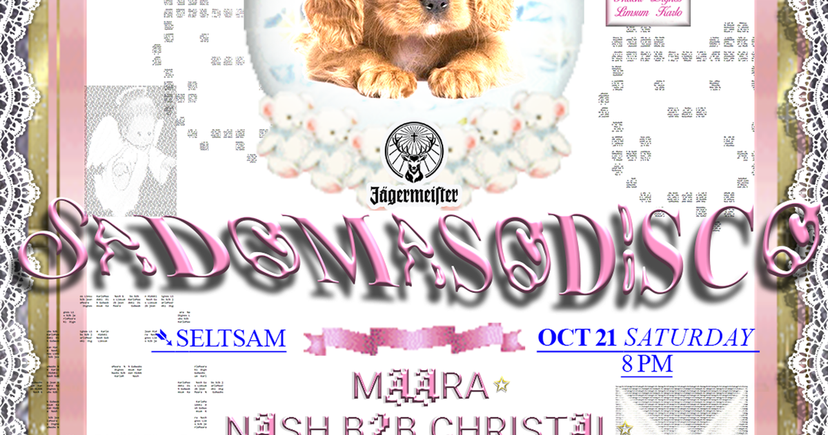 SadoMasoDisco with Maara en TBA - Seltsam, Makati, Filipinas