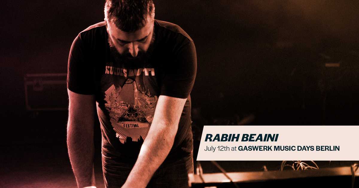 Rabih Beaini at Gaswerk Music Days at Gaswerksiedlung, Berlin