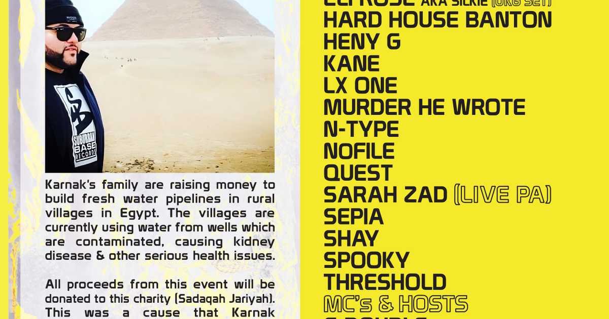 Rolling Out for KARNAK (charity rave) BASS, 140, DUBSTEP, GARAGE, GRIME ...