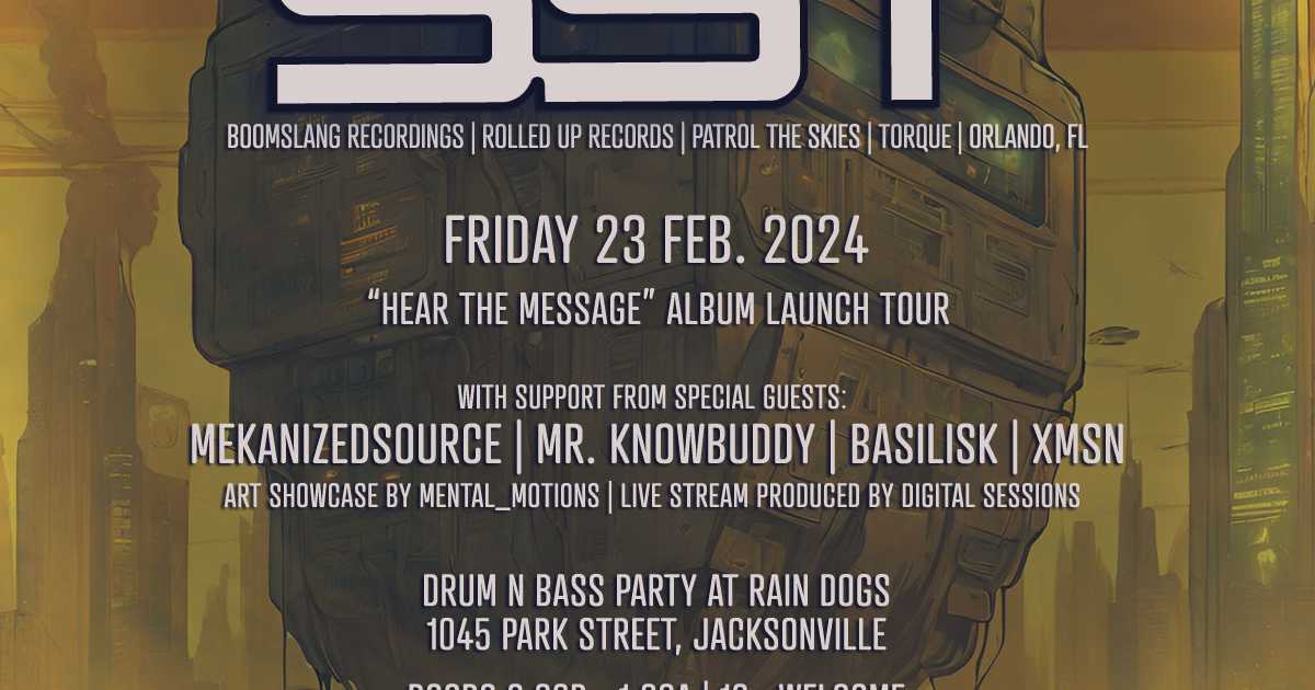 SST 'Hear The Message' Album Tour Party at Rain Dogs., Jacksonville