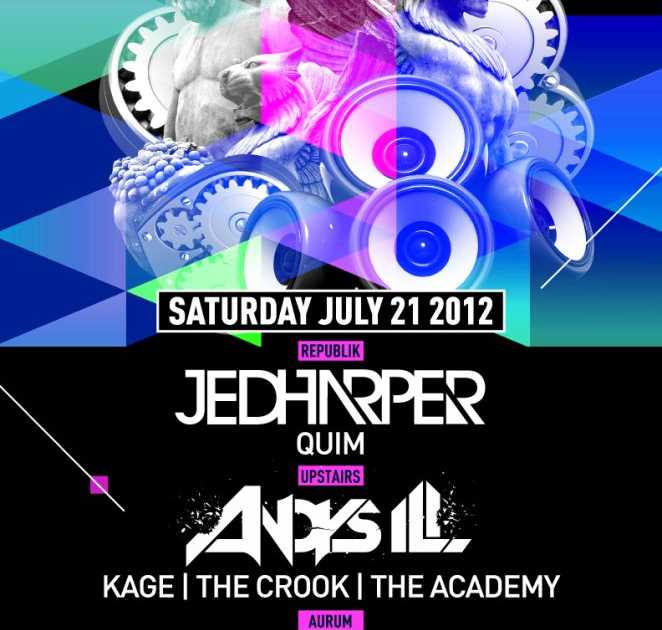 Xsessive presents Jed Harper, Andy's iLL, Quim & More en Republik, Toronto