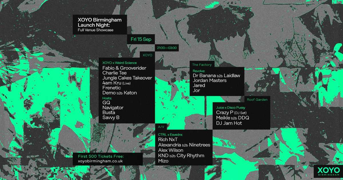 XOYO Birmingham Launch Night (Friday) em XOYO Birmingham, Birmingham