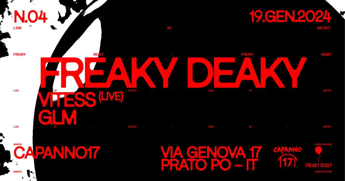 Freaky Deaky with Vitess(Live) - Glm at Capanno Blackout, Central