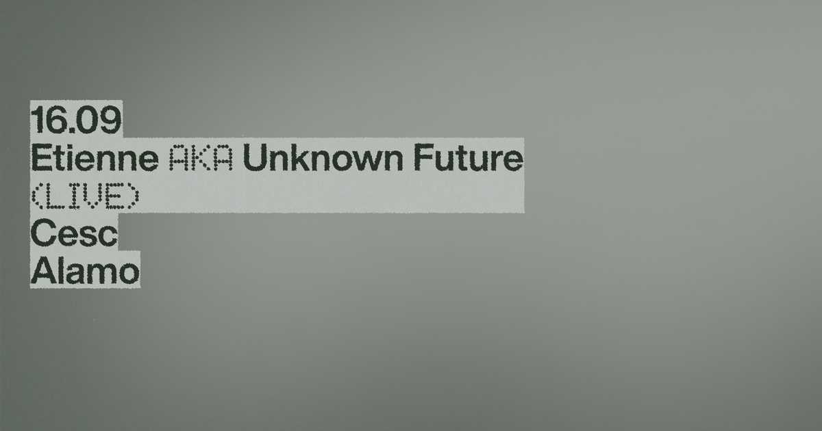 Unknown Future (AKA Etienne) Live at Cadavra, Madrid