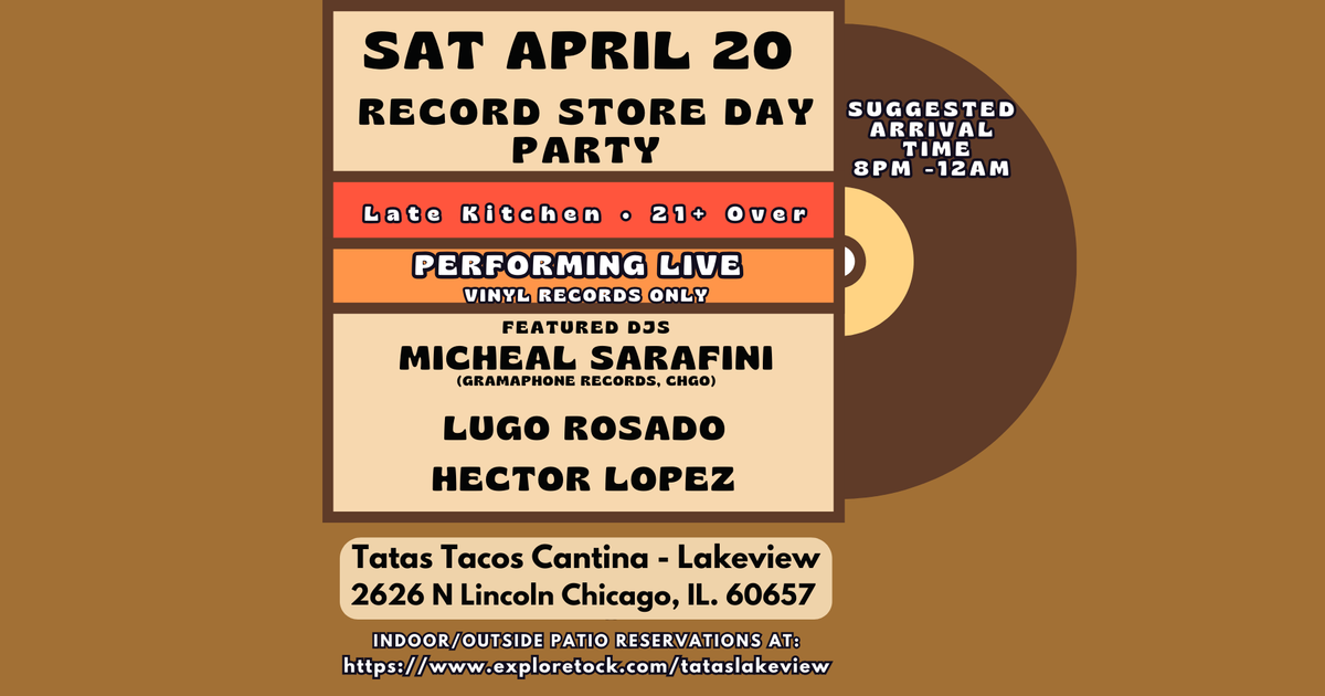 Record Store Day featuring Michael Serafini (Gramaphone Records), DJ ...