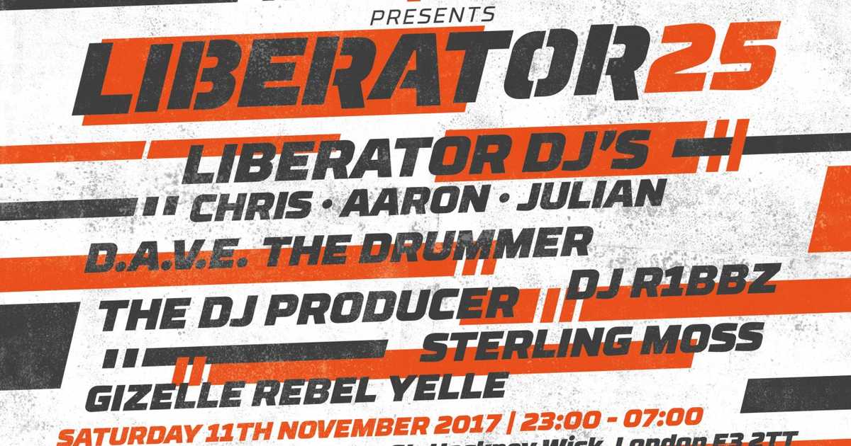 Retroflex presents Liberator 25 at Bloc (Autumn Street), London