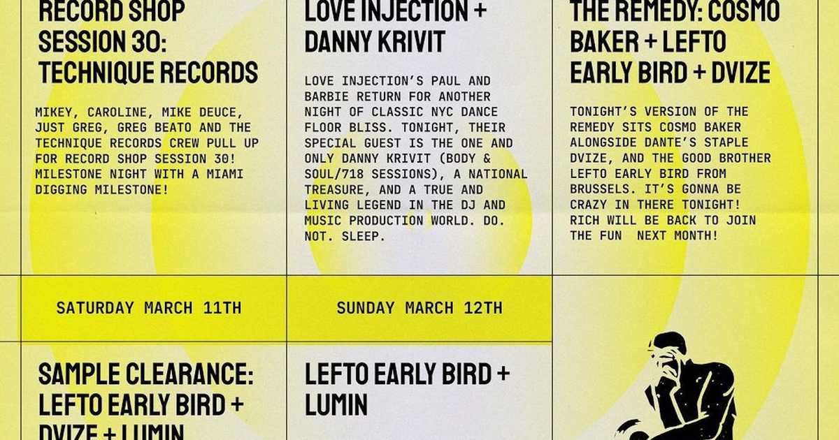 Love Injection + Danny Krivit at Dante's HiFi, Miami