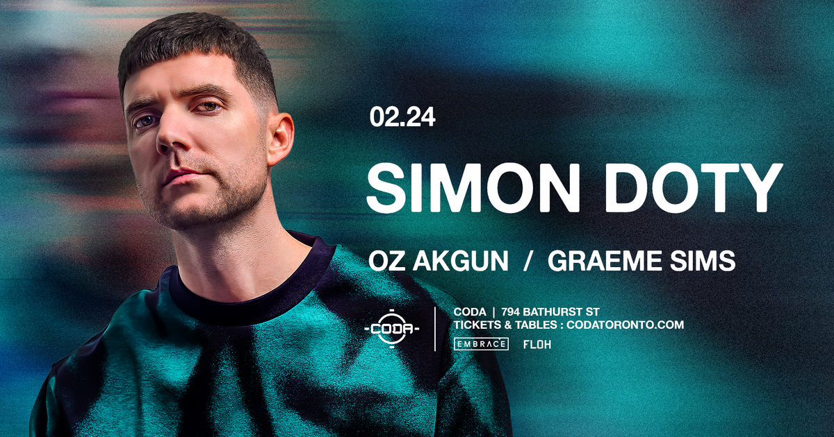 Simon Doty at Coda, Toronto