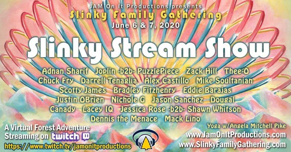 Slinky Stream Show Weekend en Livestream,