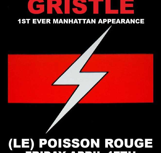 Throbbing Gristle Live At (Le) Poisson Rouge en Le Poisson Rouge, New ...