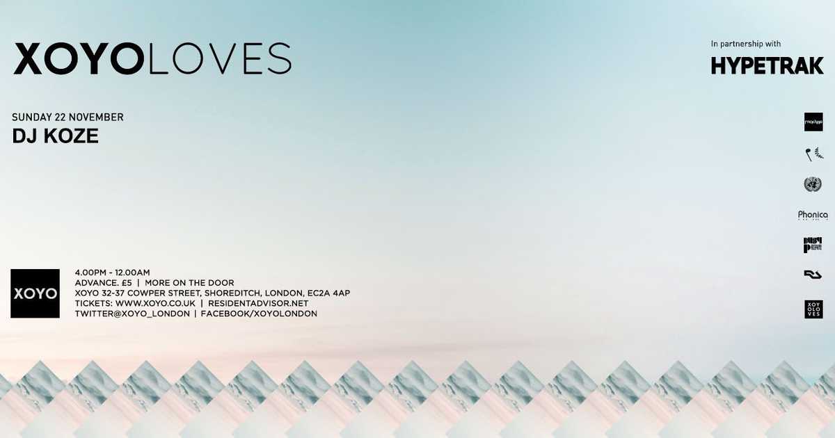 Xoyo Loves: DJ Koze en XOYO, London