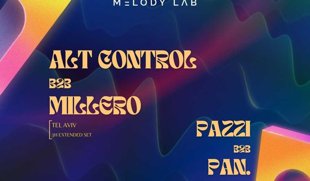 Melody Lab presents Alt Control & Millero (TLV) at Mason Bar, Chipre