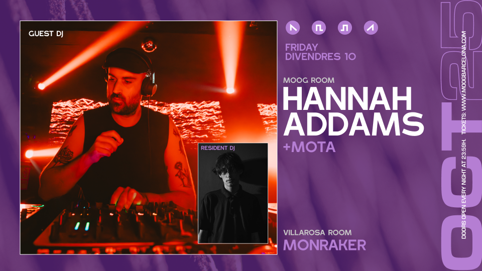 Hannah Addams + MOTA at Moog Club, Barcelona