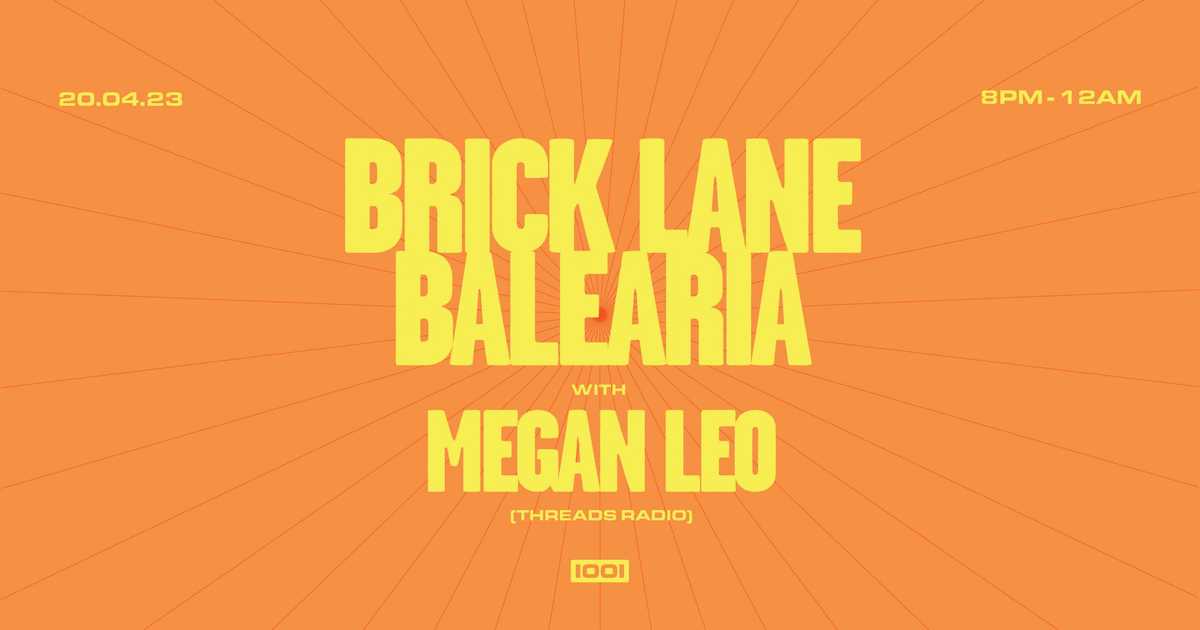 Brick Lane Balaeria with Megan Leo (Threads Radio) at Cafe 1001, London