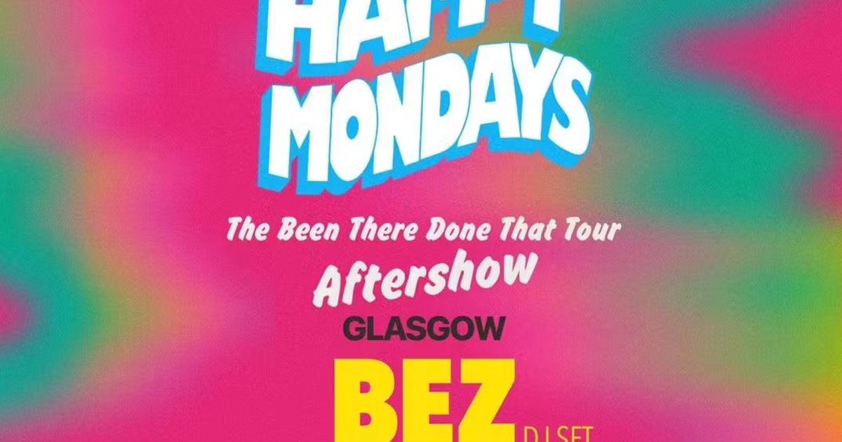 Happy Mondays Aftershow with Bez (DJ Set) at Revolution Mitchell Street ...